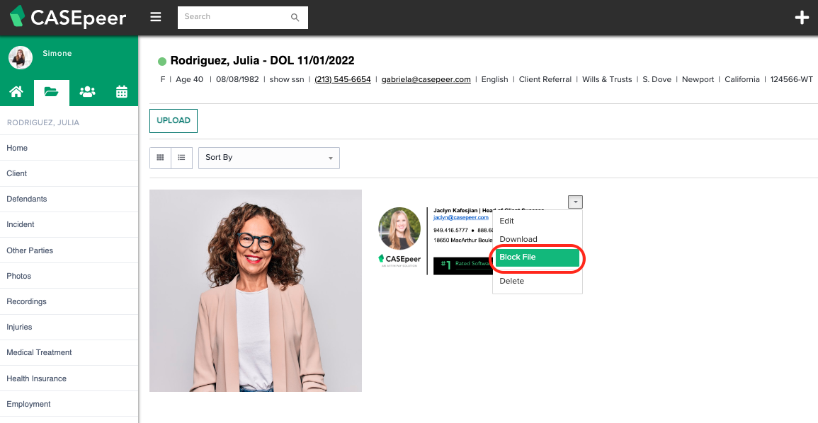 Block Email Signature Photos – CASEpeer