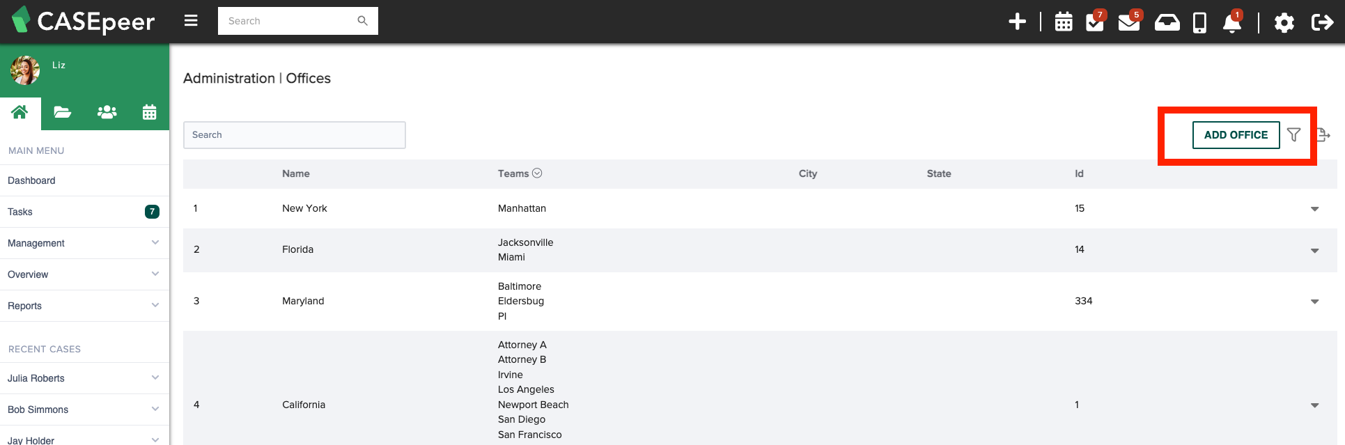 Add an Office – CASEpeer