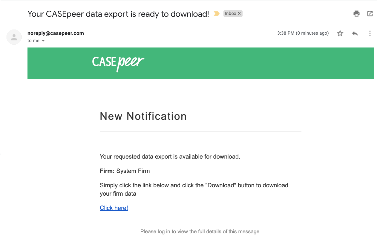Export All Firm Data – CASEpeer