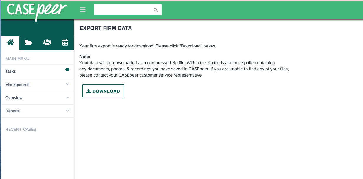 Export All Firm Data – CASEpeer