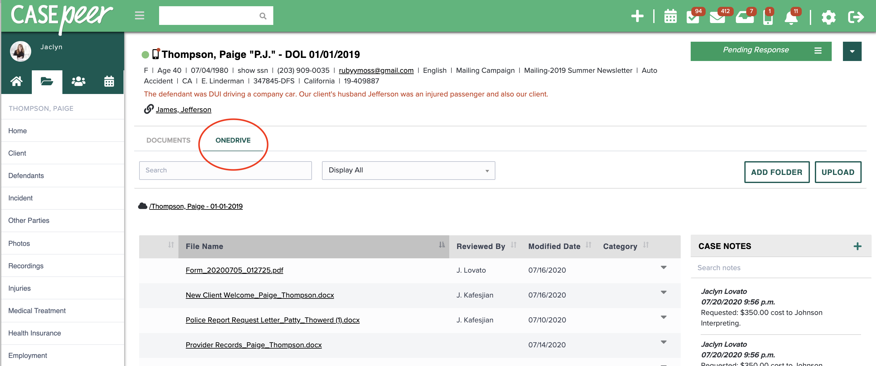 View OneDrive Documents in CASEpeer – CASEpeer View OneDrive Documents in CASEpeer – CASEpeer