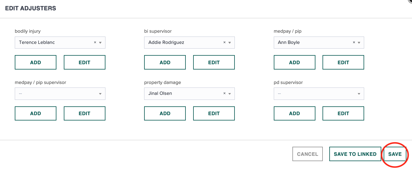 Add a Note to an Adjuster Contact – CASEpeer
