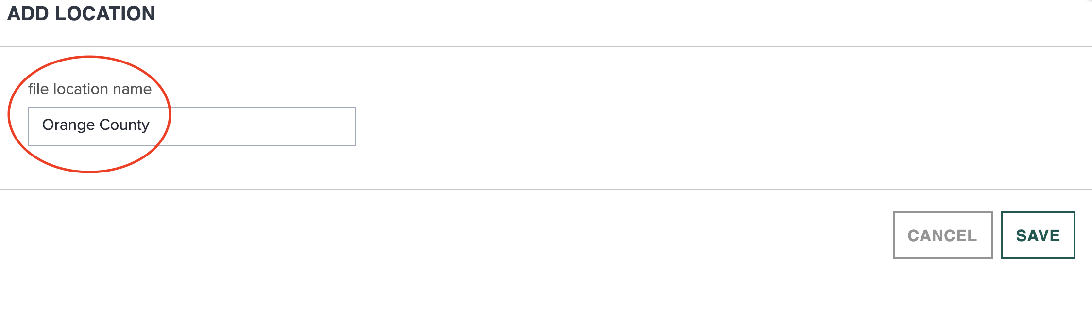 Create File Locations – CASEpeer