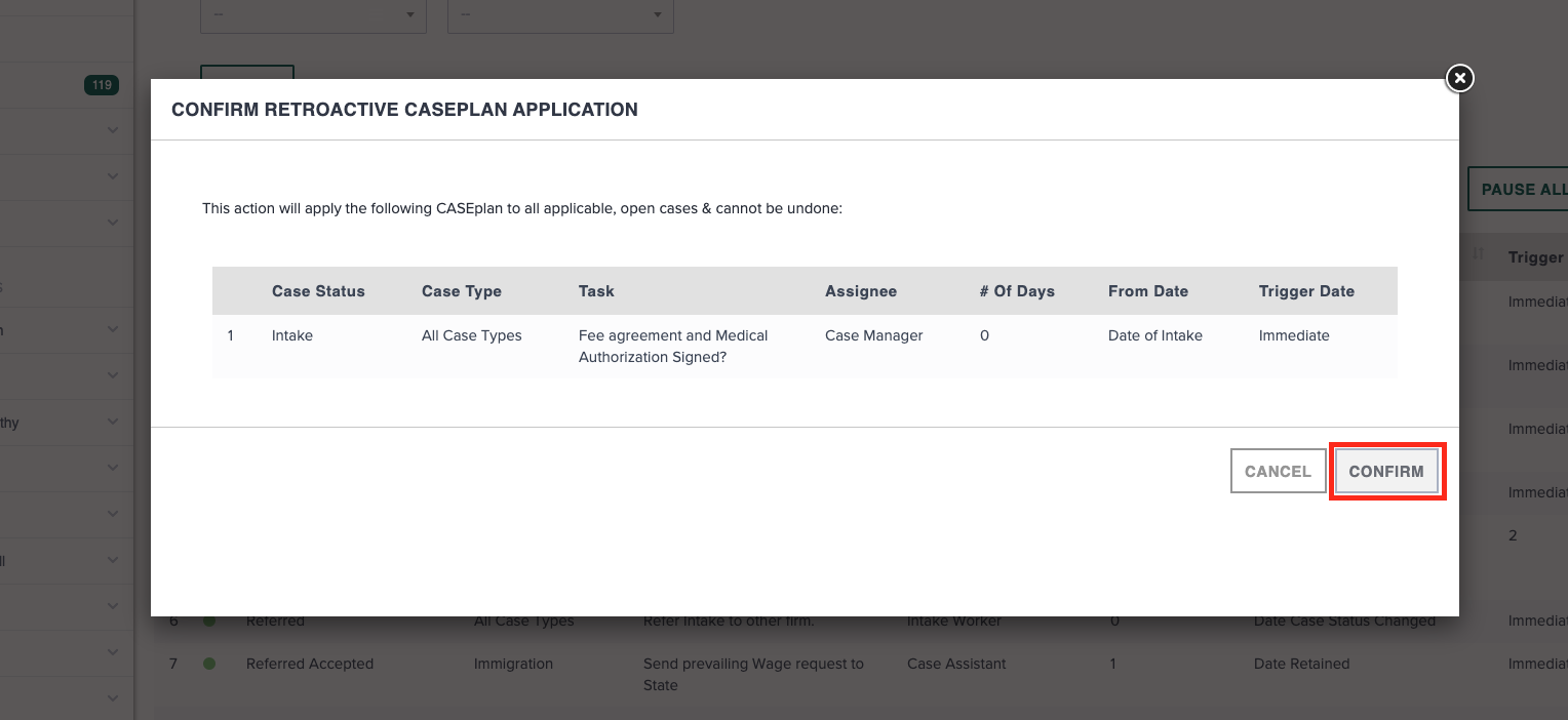 Apply Tasks to Cases – CASEpeer