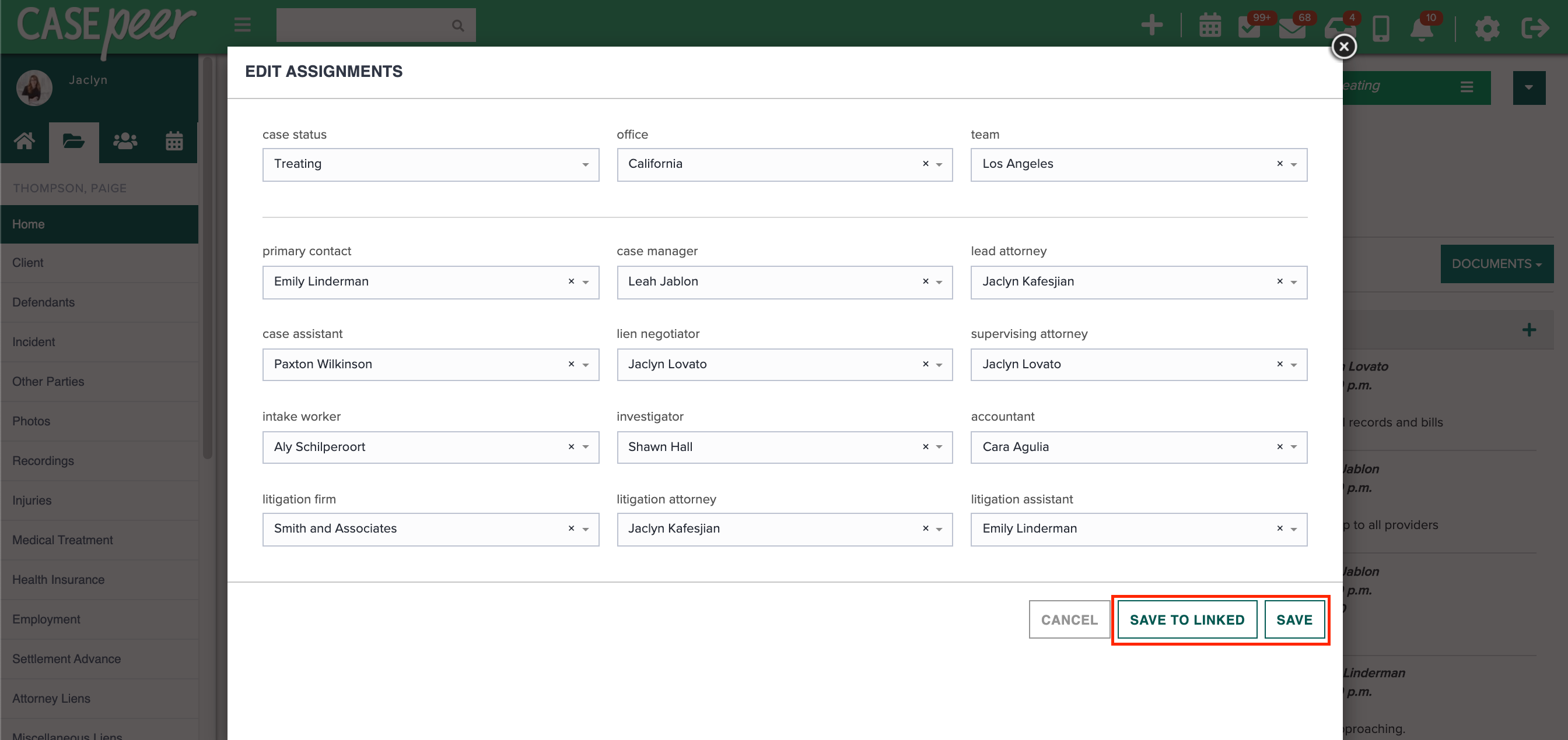 Edit or Assign Workers on a Case – CASEpeer