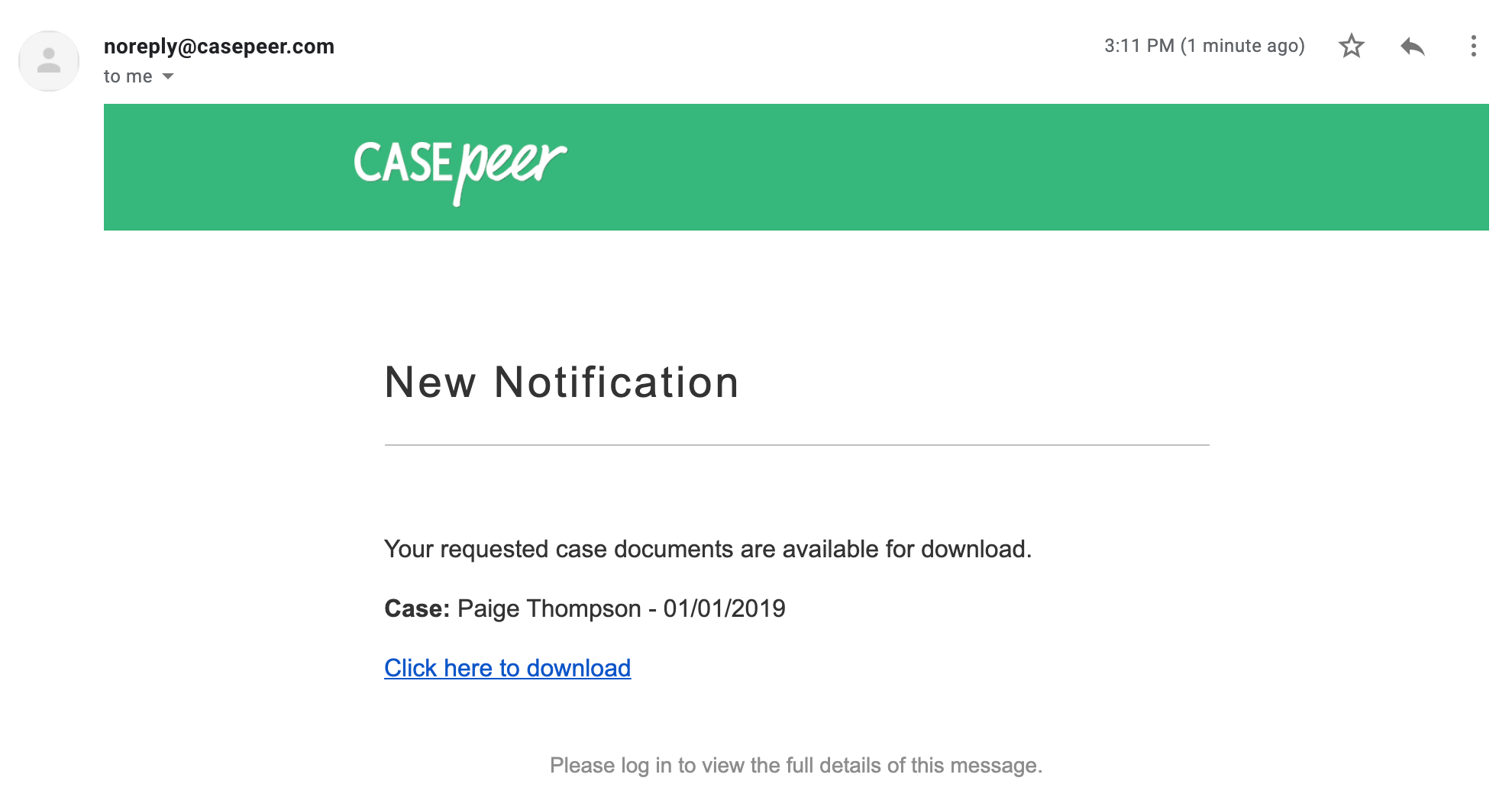 Download All Documents of a Case – CASEpeer