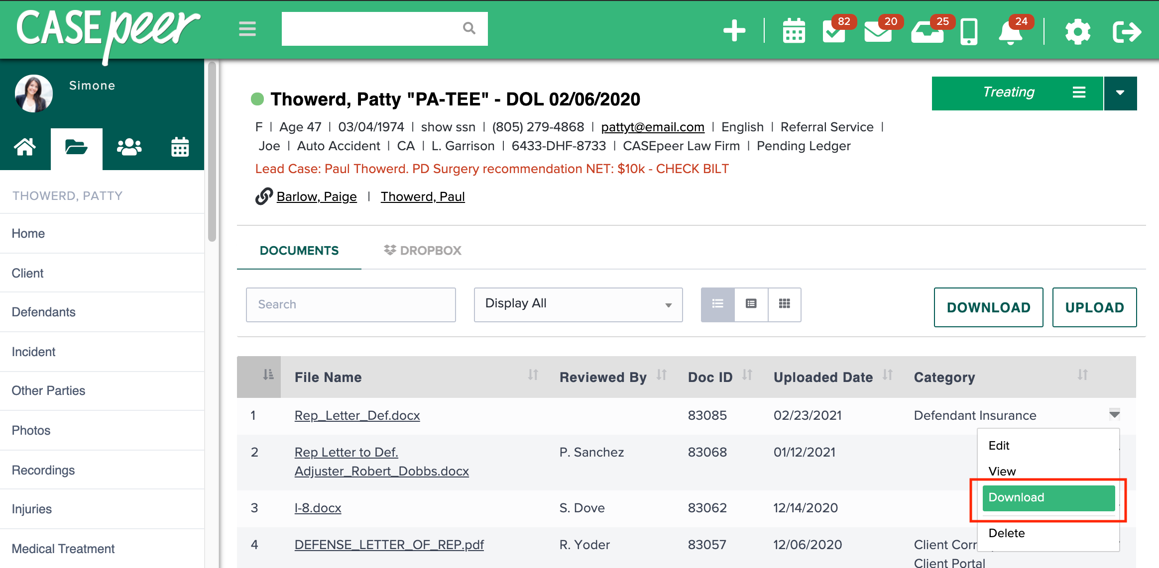 Download a Case Document – CASEpeer