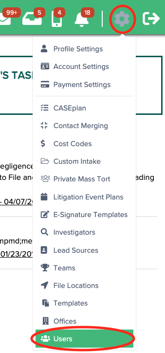 Locate a User's Username – CASEpeer
