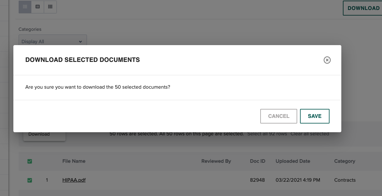Download Multiple Documents from the Documents Tab – CASEpeer