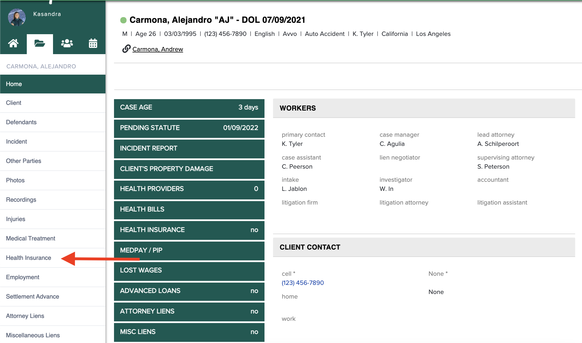 Add Subrogation Information – CASEpeer