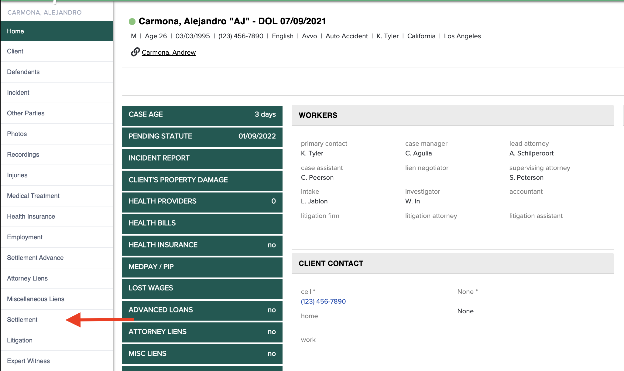 Deposit a Settlement Check – CASEpeer