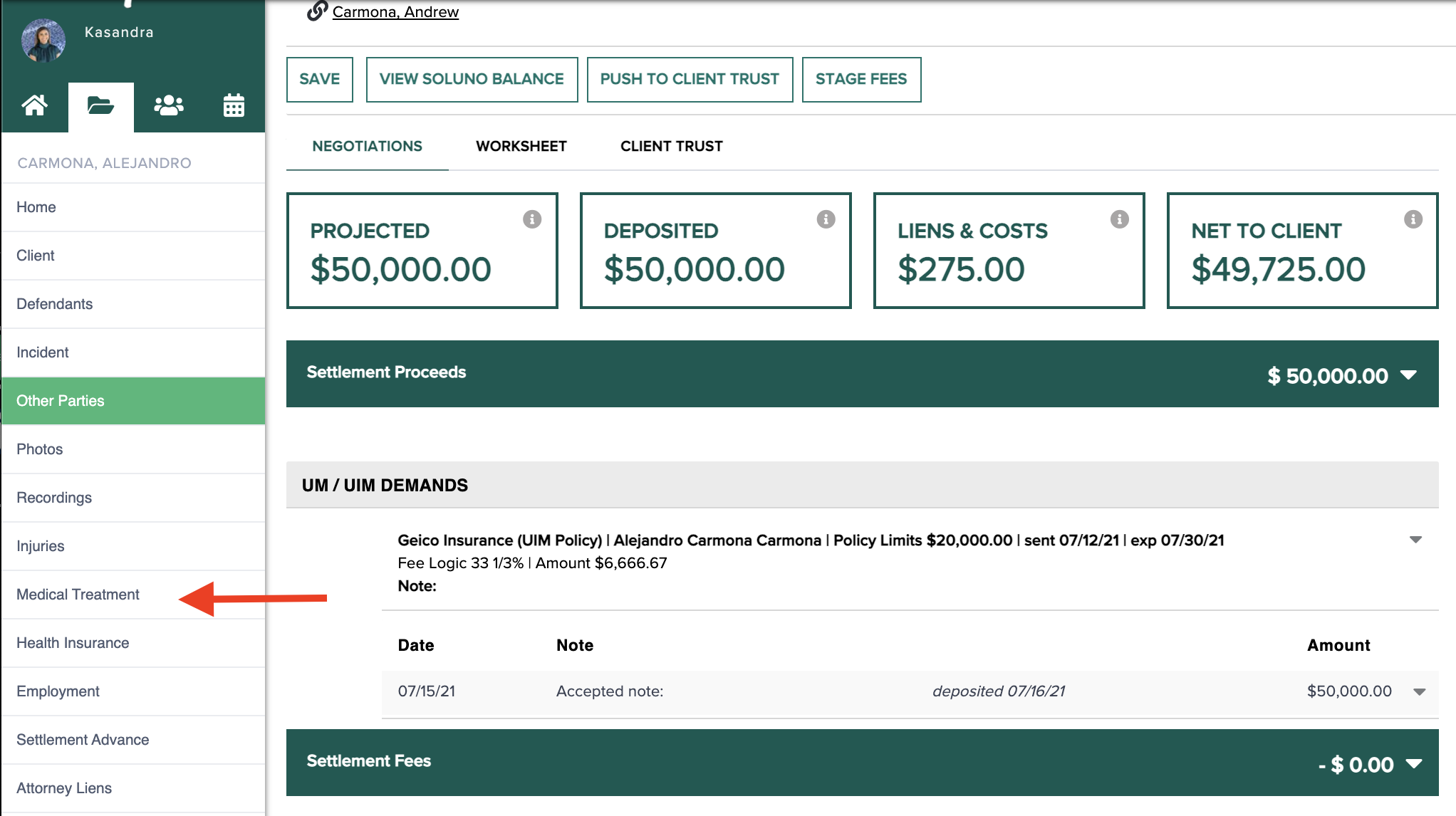 Edit a Provider on a Case – CASEpeer