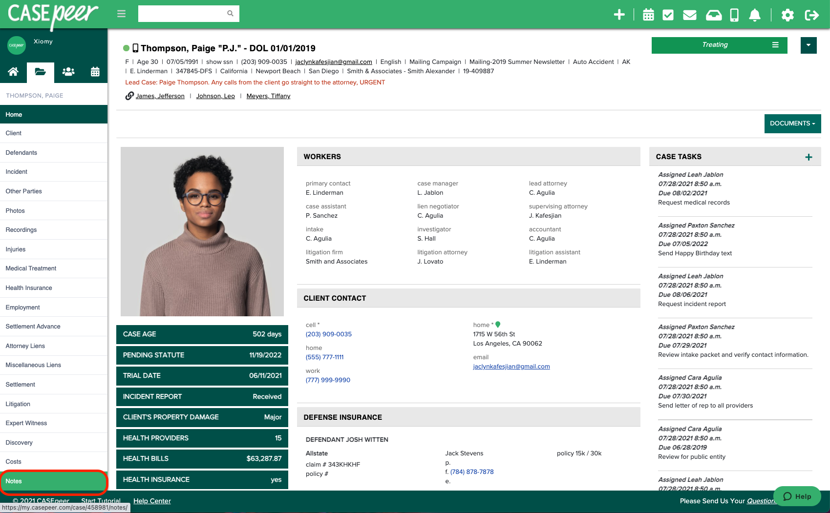 Delete a Case Note – CASEpeer