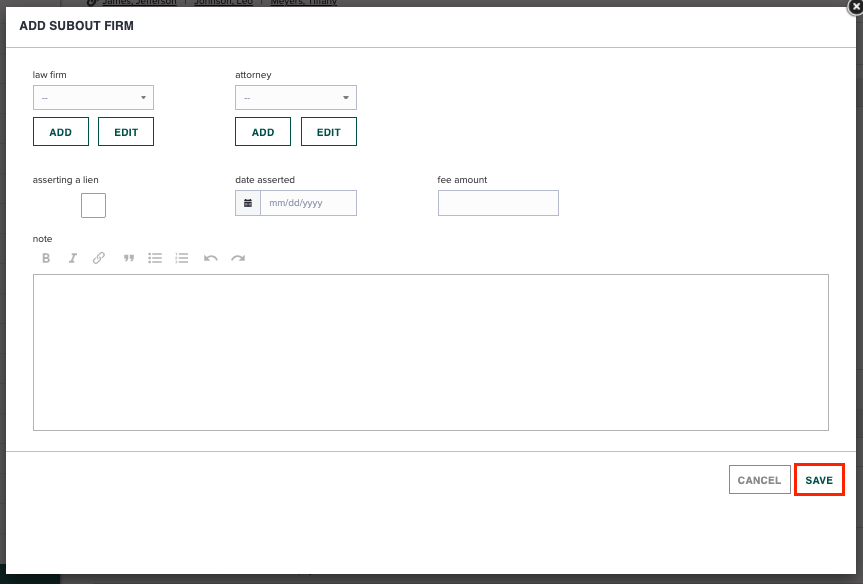 Add A Sub Out Lien – CASEpeer