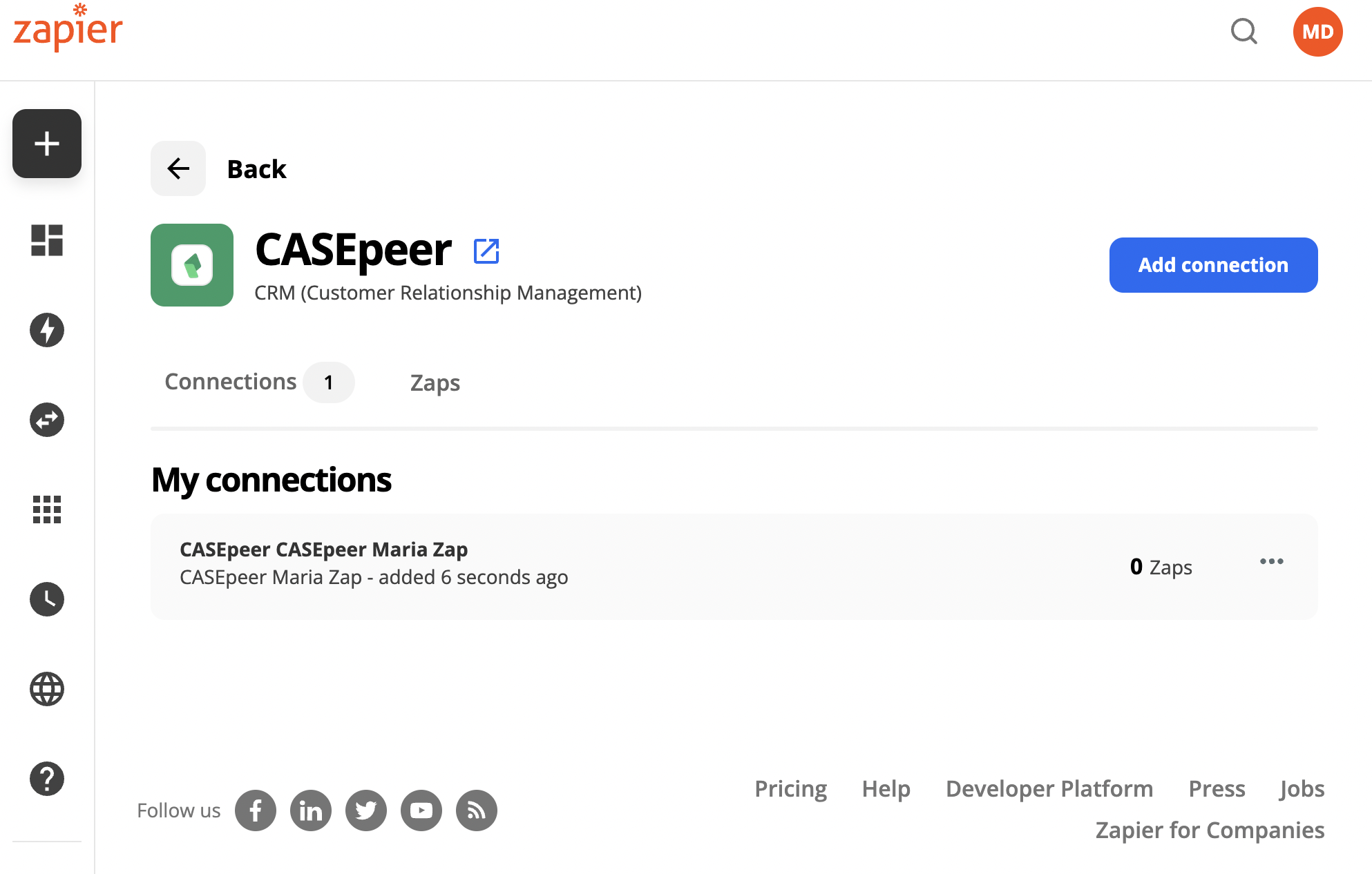 Activate the Zapier Integration – CASEpeer
